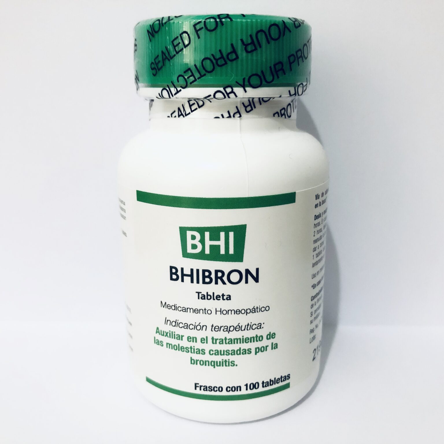 BHIBRON frasco 100 tabletas – Farmacia Homeopática Medcom en Querétaro