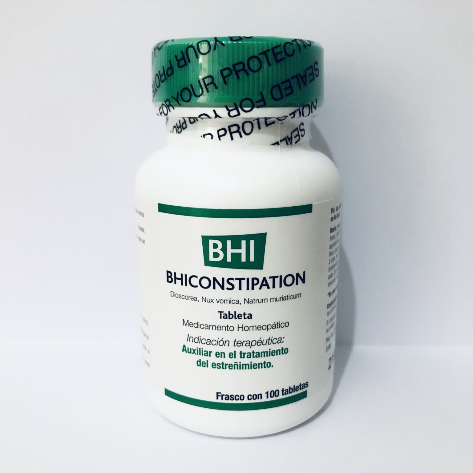 BHI CONSTIPATION frasco con 100 tabletas – Farmacia Homeopática Medcom en Querétaro
