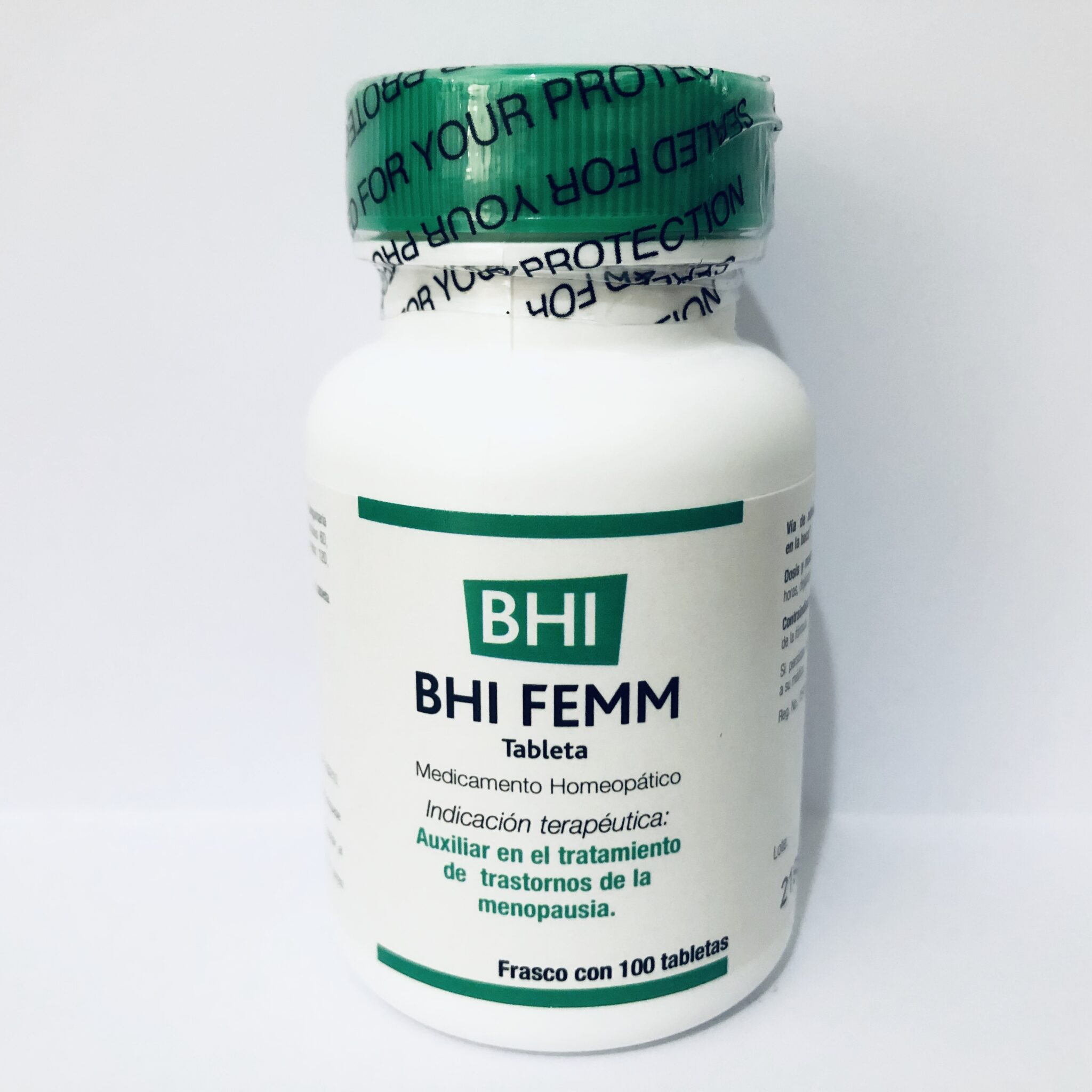 BHI FEMM frasco con 100 tabletas – Farmacia Homeopática Medcom en Querétaro