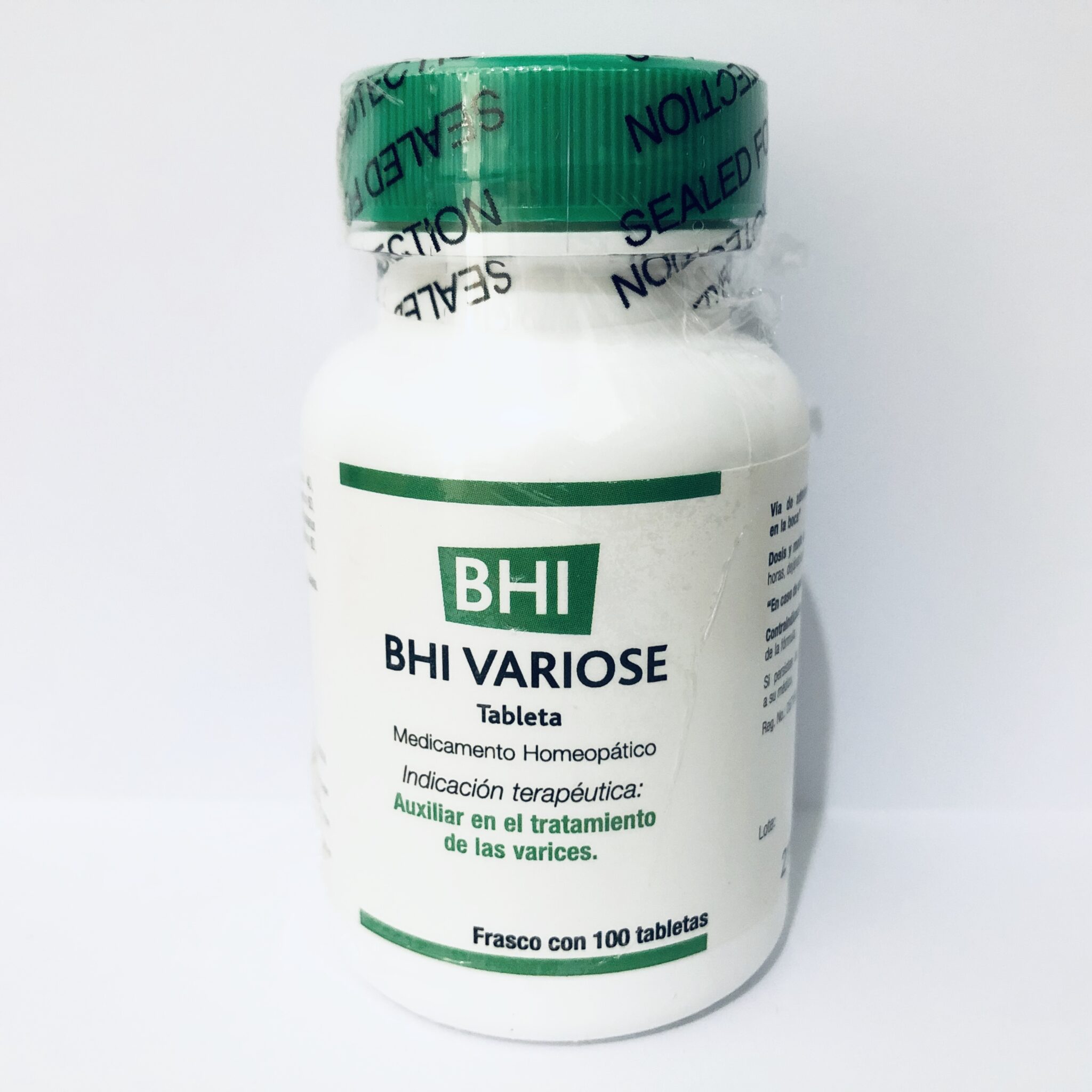 BHI VARIOSE frasco con 100 tabletas – Farmacia Homeopática Medcom en ...