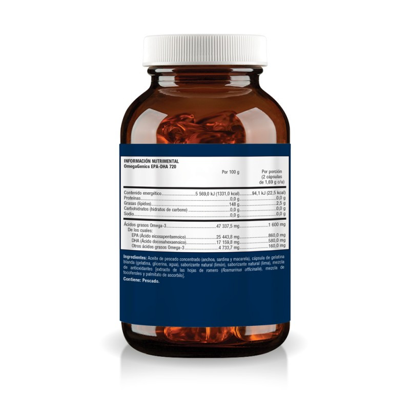 OMEGAGENICS EPA-DHA 720 60 cápsulas (Omega 3) – Farmacia Homeopática ...